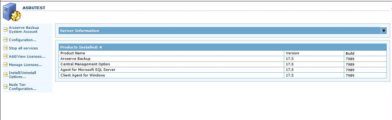 Manage Arcserve Backup Component Licenses