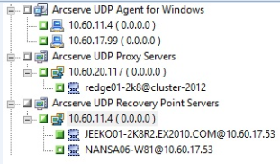 Submit Backup Jobs of Arcserve UDP Nodes through the Recovery Point Server