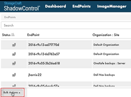 EndPoint Bulk Actions