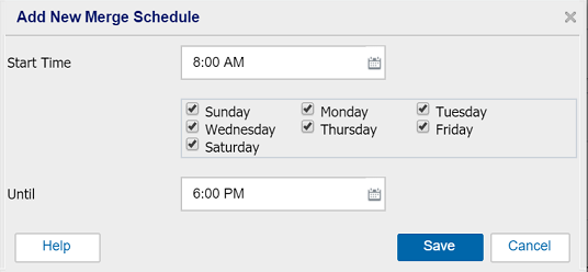 Specify the Schedule