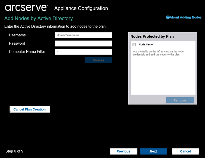 Add Nodes by Active Directory