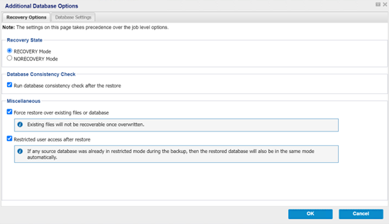 Restore the SQL Database to an Alternate Instance on the Same Server