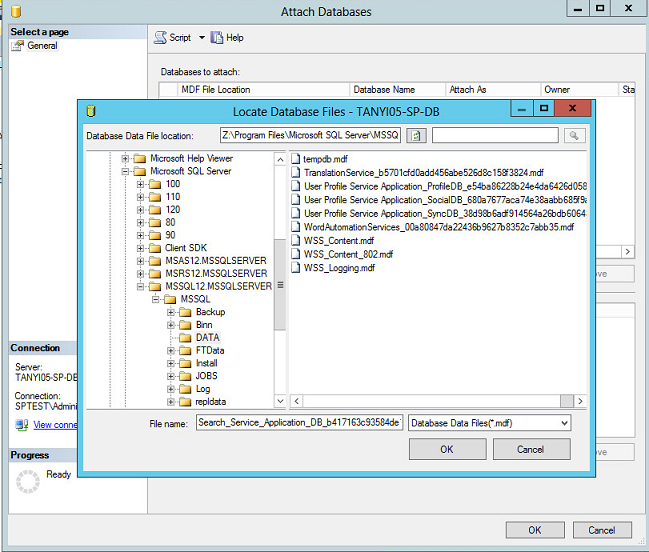 Restore using Mount Database from Recovery Point
