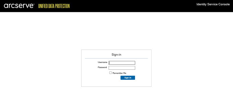 Launch the Arcserve UDP User Management Console